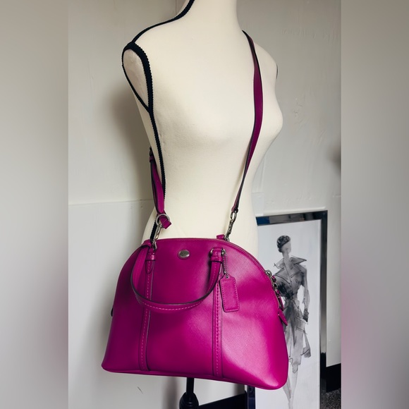 Coach | Bags | Authentic Magenta Coach Purse Great Condition | Poshmark